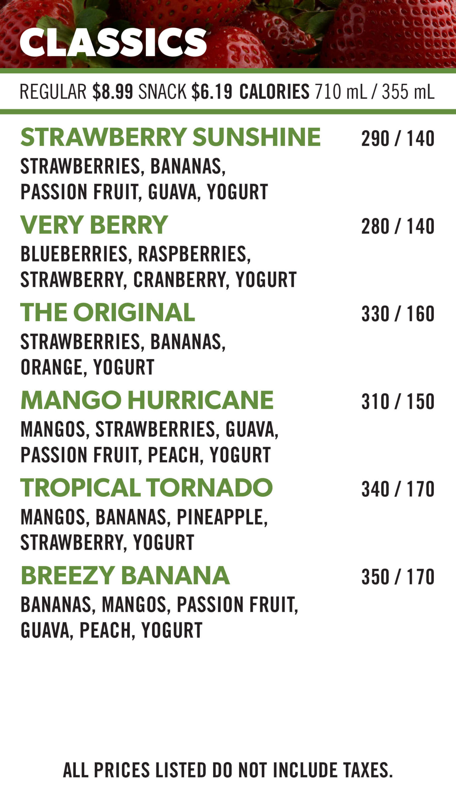 Booster Juice Menu - justforyouiqaluit.ca